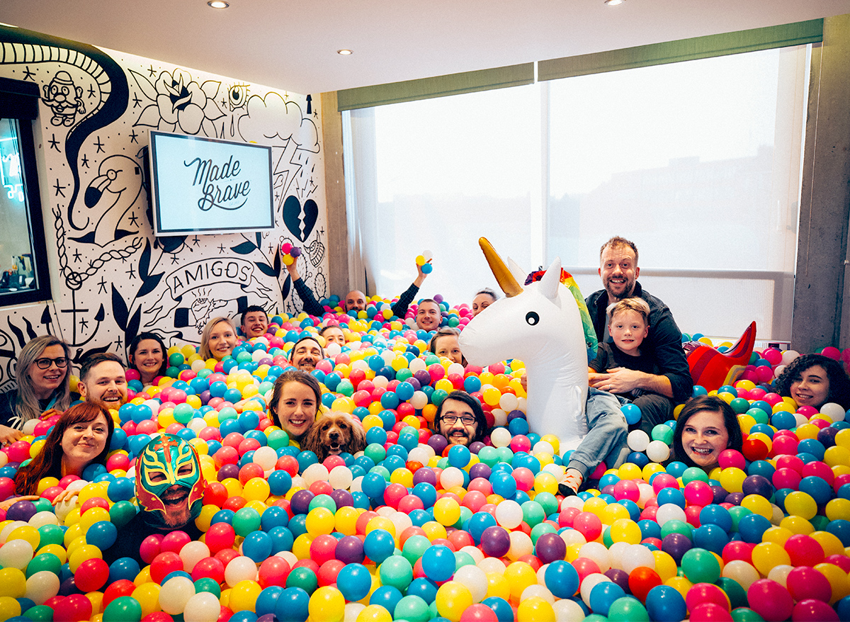 Giant Office Birthday Ballpit! | MadeBrave®