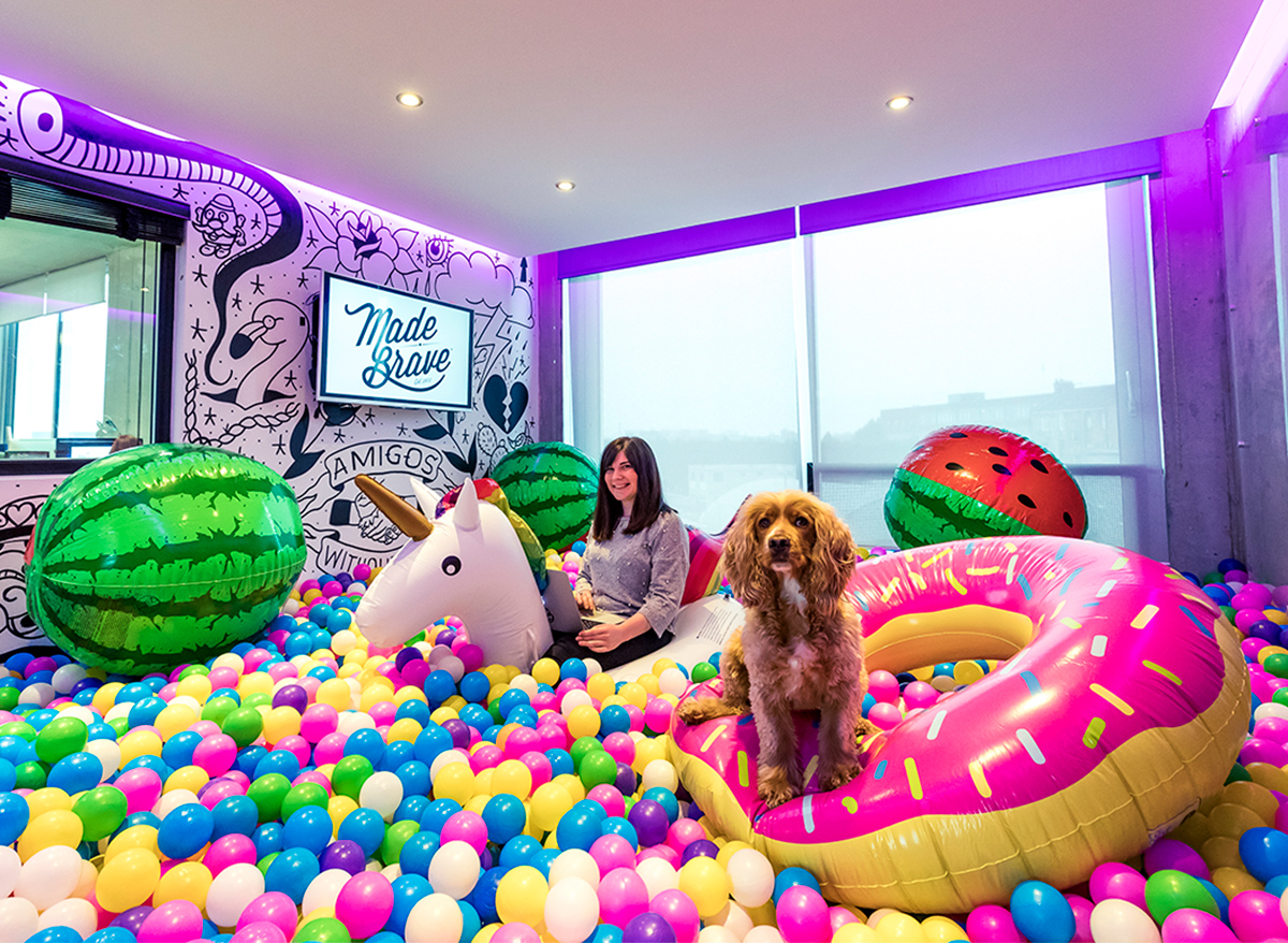 Giant Office Birthday Ballpit! | MadeBrave®